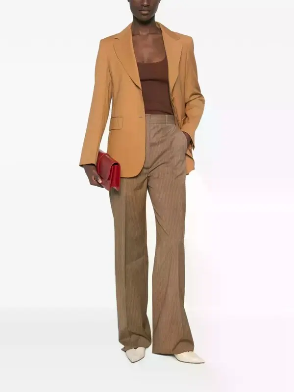Max Mara Stripe-pattern Straight-leg Trousers