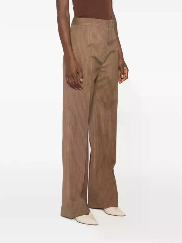 Max Mara Stripe-pattern Straight-leg Trousers