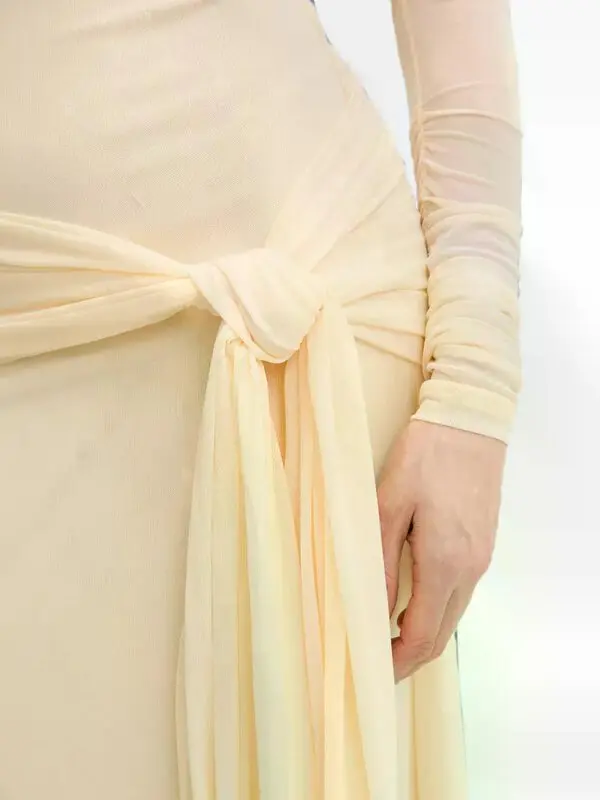 Bardot Selina Off-shoulder Ruched Maxi Dress - Neutrals