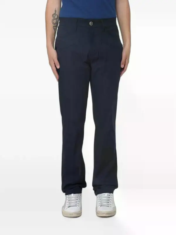 JECKERSON J18 Slim-fit Gabardine Trousers - Blue