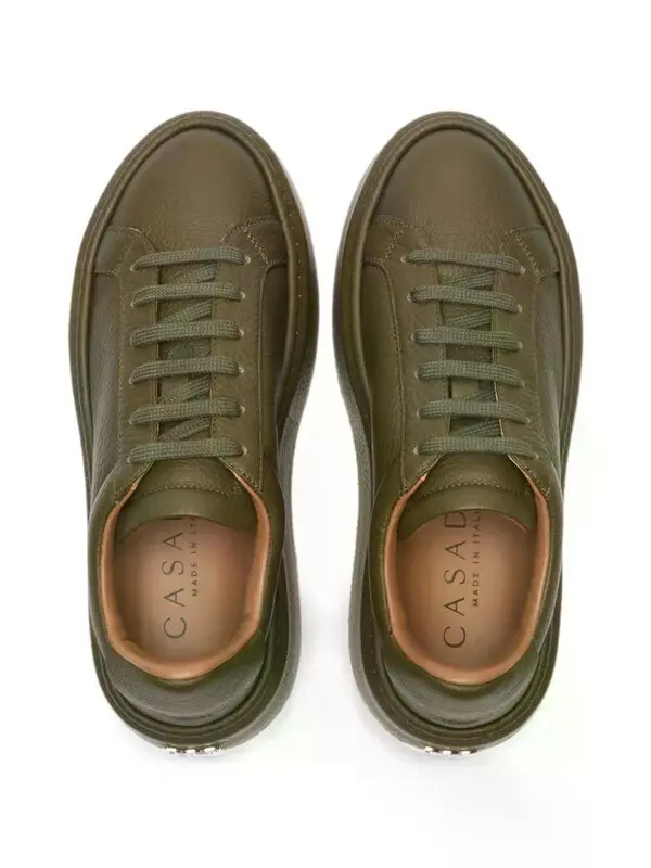 Casadei I-box Leather Sneakers - Green