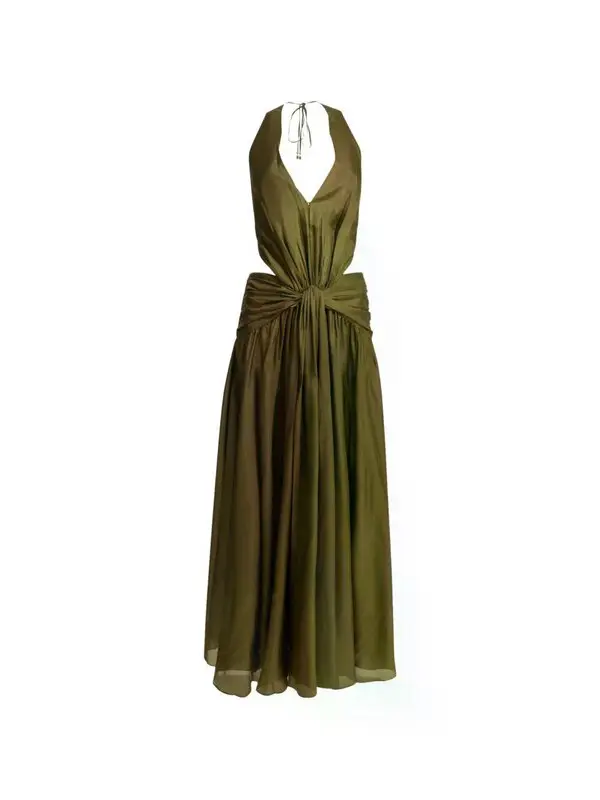 Zimmermann Cut-out Maxi Dress - Green