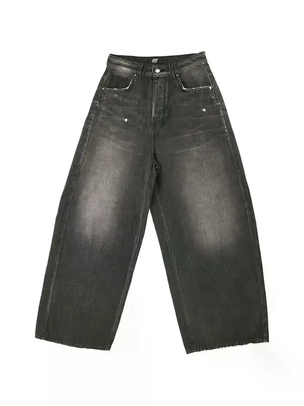 HTC LOS ANGELES Faded-effect Wide-leg Jeans