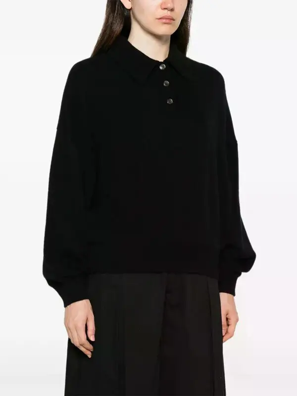 LISA YANG Etta Button-up Polo Shirt
