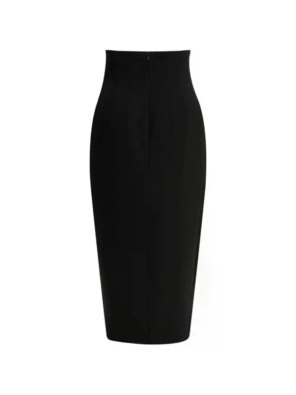 Khaite Luiza Slit-detail Midi Skirt