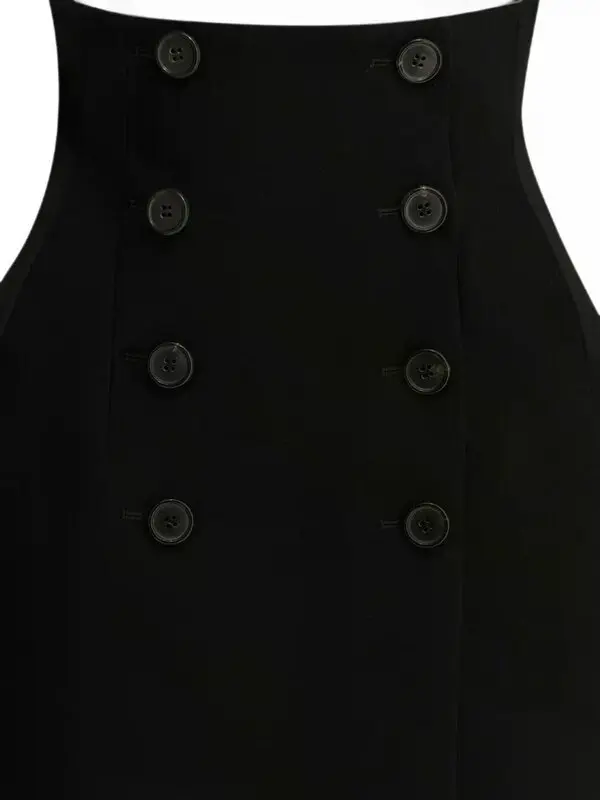 Khaite Luiza Slit-detail Midi Skirt