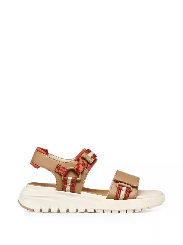 Geox Flextride S Touch-strap Platform Sandals