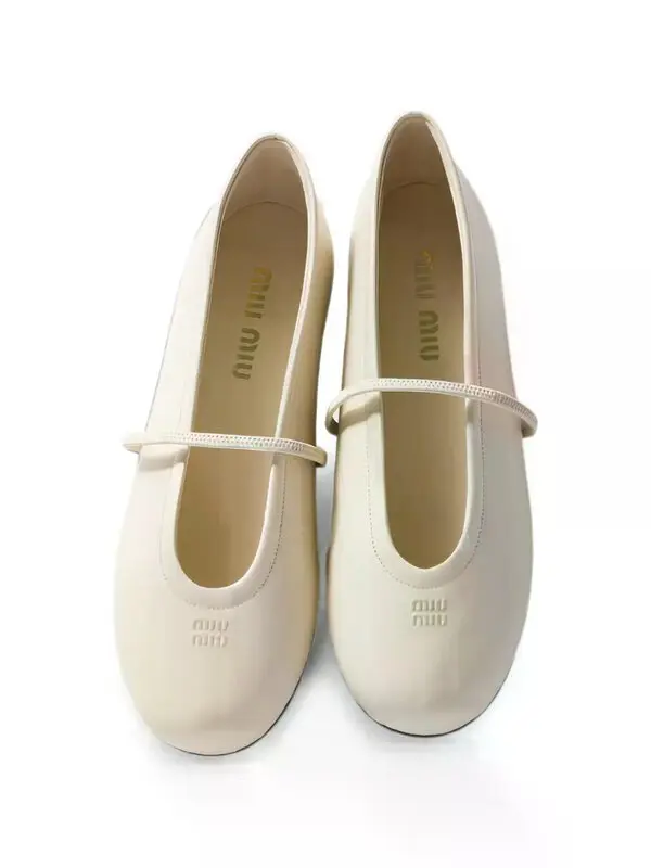 Miu Miu Leather Ballet Flats