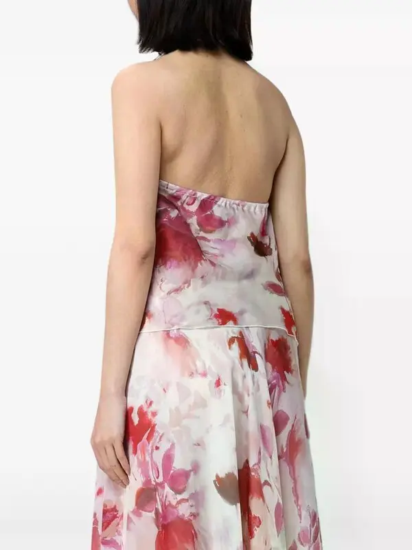 HANITA Floral-print Cowl-neck Top