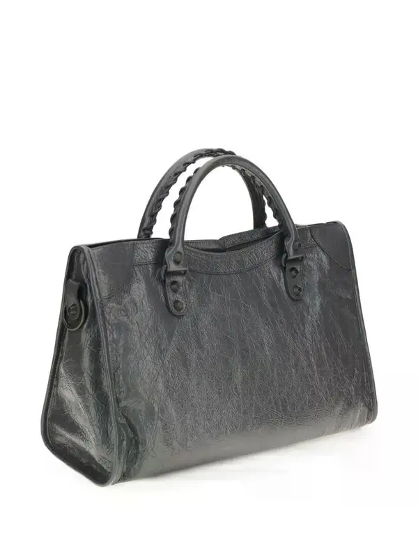 Balenciaga Le City Leather Tote Bag - Grey