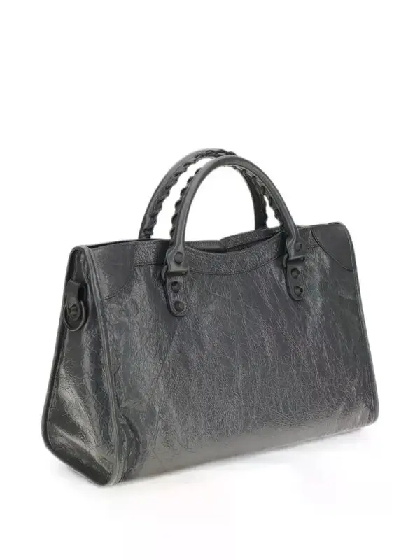 Balenciaga Le City Leather Tote Bag - Grey
