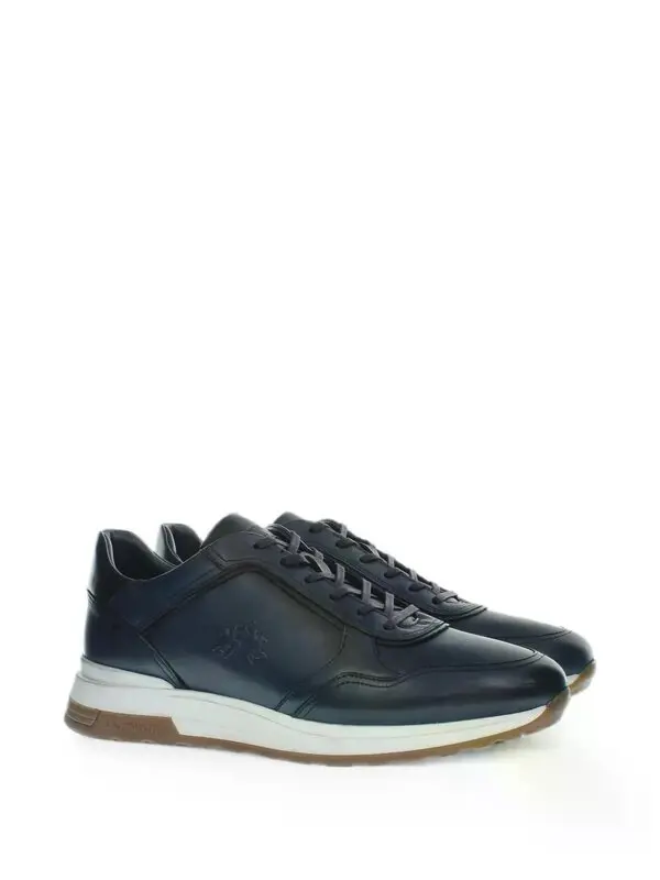 LA MARTINA Buttero Leather Sneakers - Blue