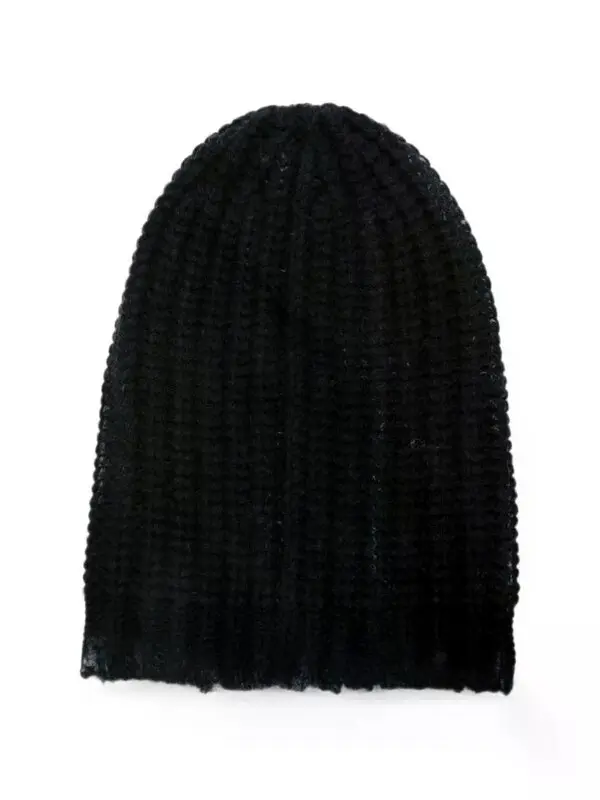 Avant Toi Ribbed-knit Beanie Hat - Blue