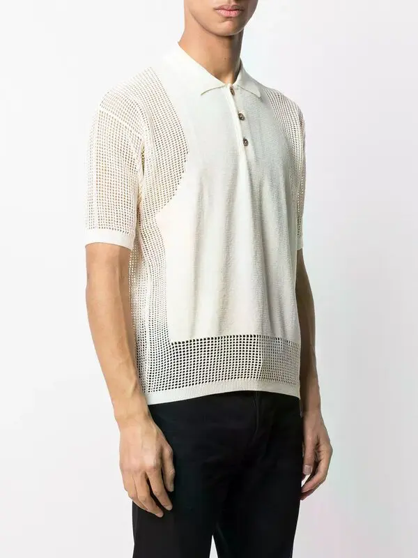 Dsquared2 Mesh-insert Short Sleeved Polo Shirt