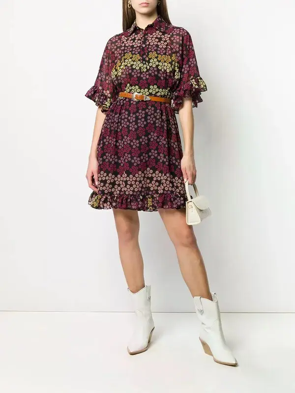 Dsquared2 Floral Print Shirt Dress