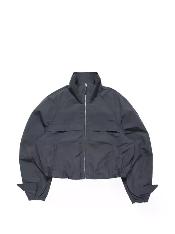Acne Studios Logo-print High-neck Jacket - Grey