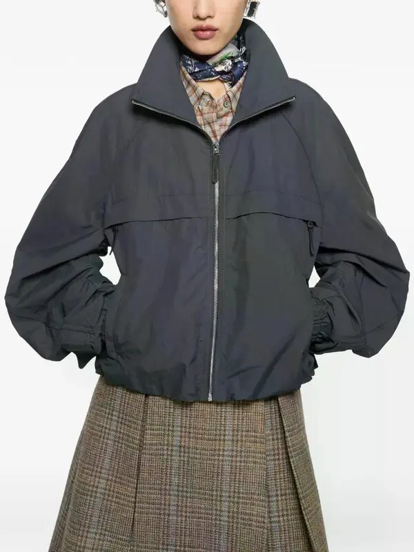 Acne Studios Logo-print High-neck Jacket
