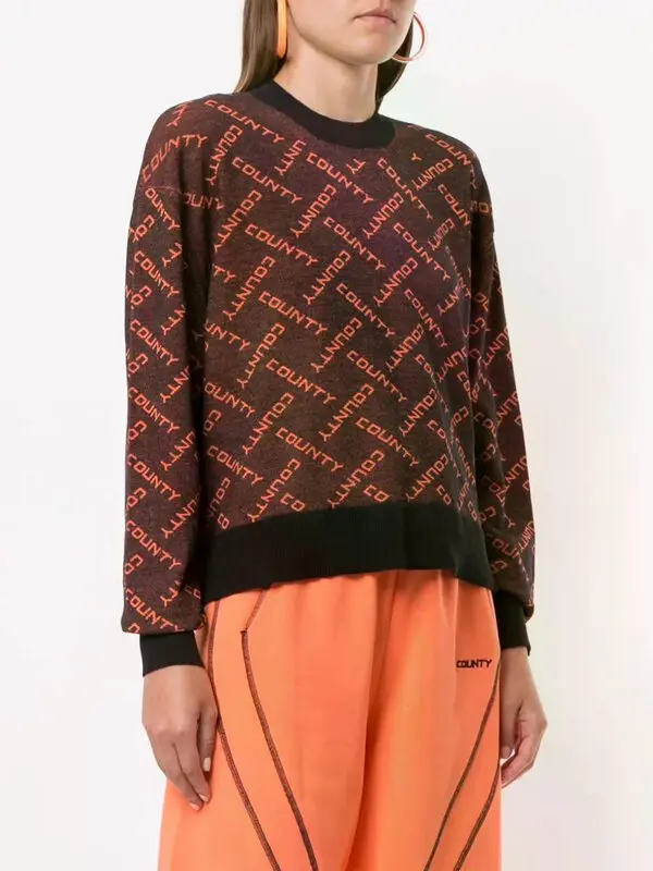COUNTY OF MILAN All-over Logo Jumper