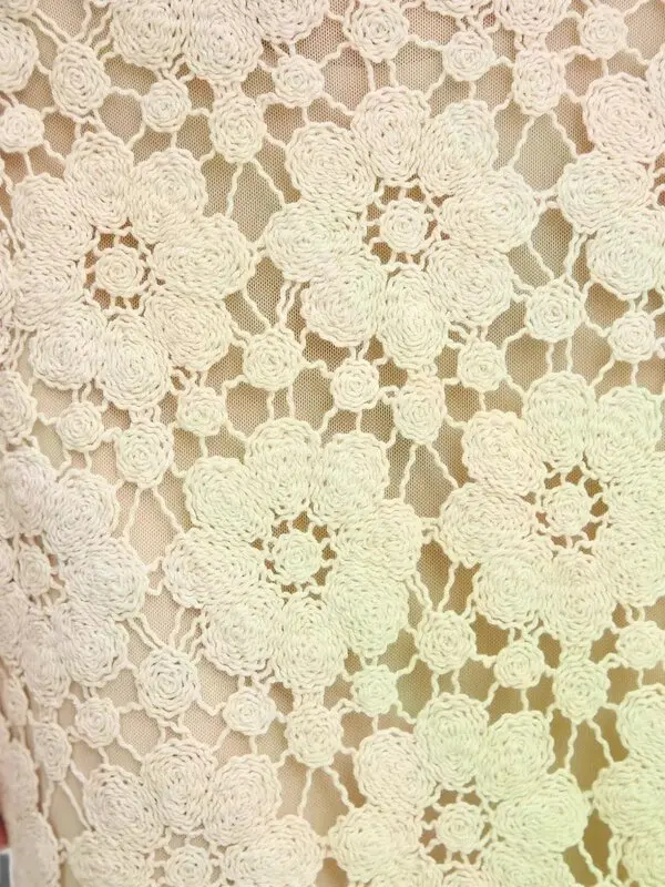 Bardot Veneta Crochet Floral-pattern Midi Skirt