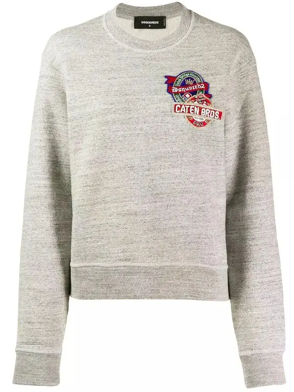 Dsquared2 Embroidered Logo Sweatshirt - Grey