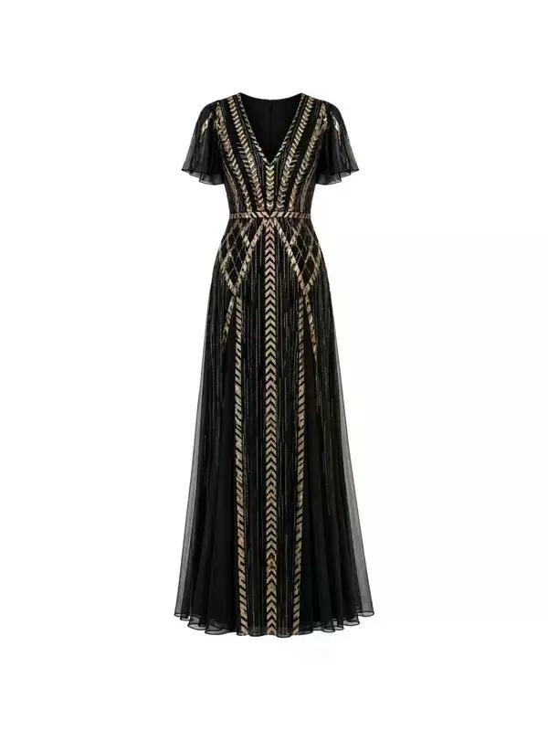 TEMPERLEY LONDON Viola Gown - Black