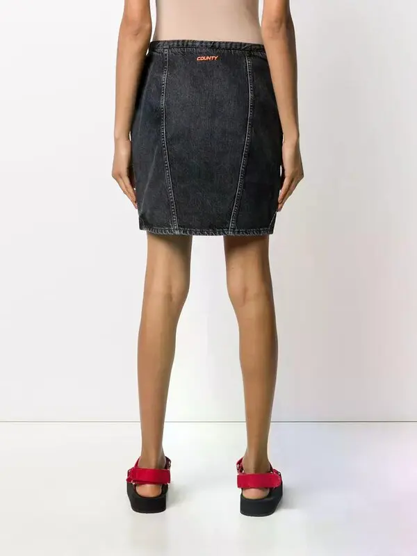 COUNTY OF MILAN Denim Mini Skirt
