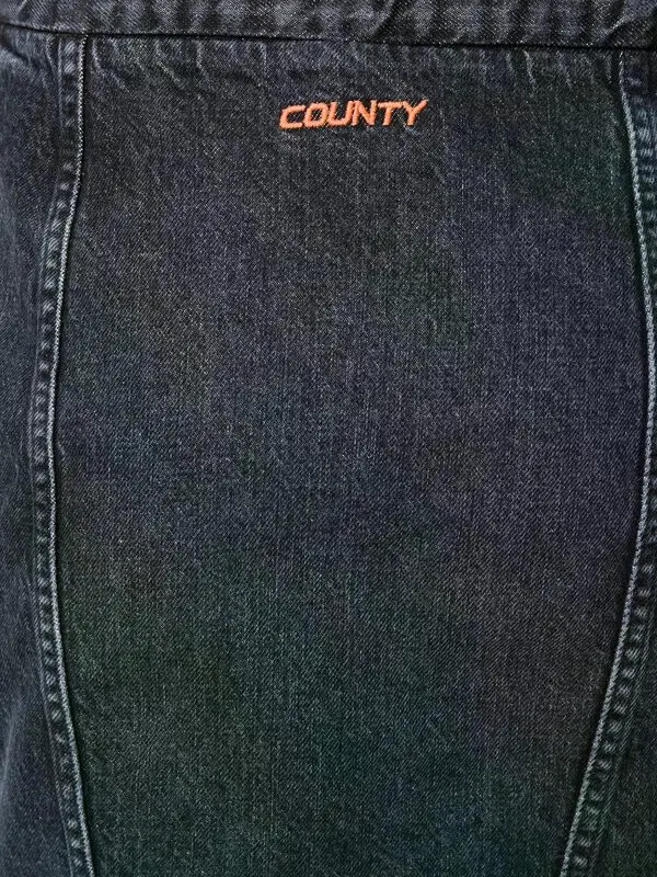 COUNTY OF MILAN Denim Mini Skirt