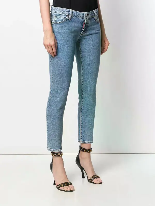 Dsquared2 Maple Leaf Patch Slim-fit Jeans