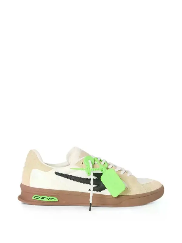 Off-White End Of Play Patch Suede-panelled Sneakers - Neutrals