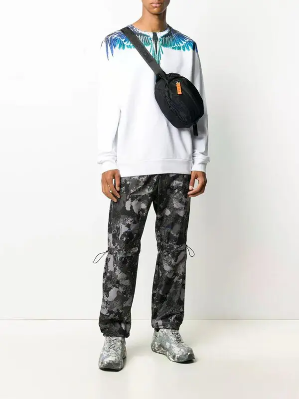 COUNTY OF MILAN High-rise Camouflage-print Track Pants