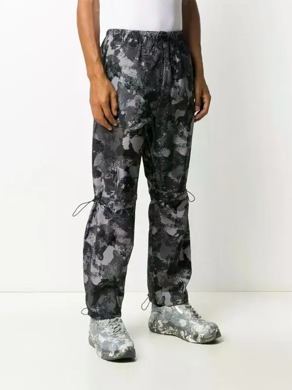 COUNTY OF MILAN High-rise Camouflage-print Track Pants