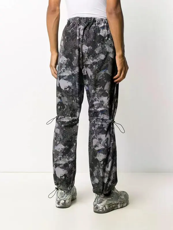 COUNTY OF MILAN High-rise Camouflage-print Track Pants