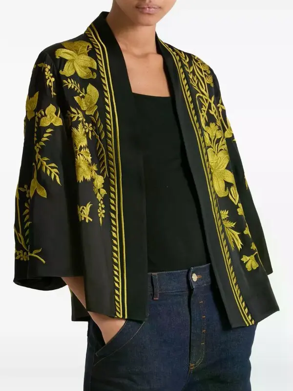 TEMPERLEY LONDON Thisbe Floral-embroidered Cape