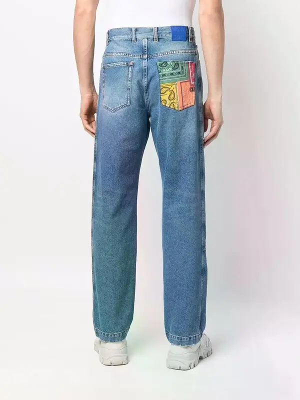 COUNTY OF MILAN Patchwork Bandana Jeans
