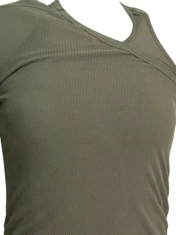 Rick Owens One-shoulder Ribbed Top