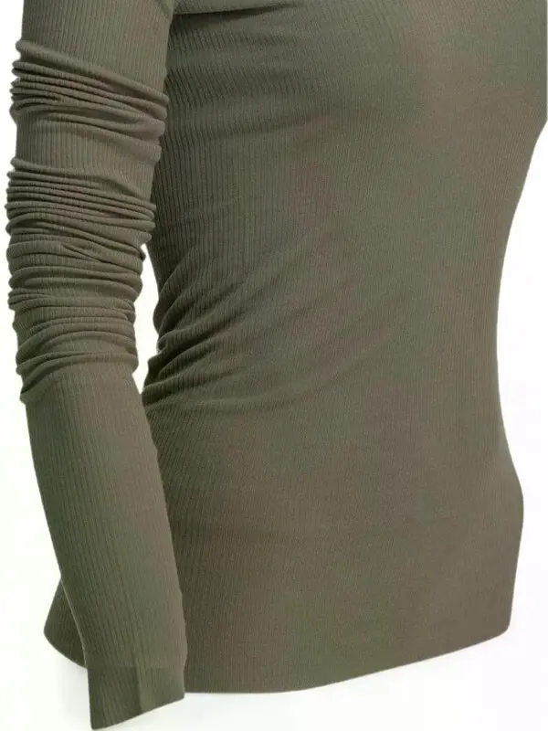 Rick Owens One-shoulder Ribbed Top