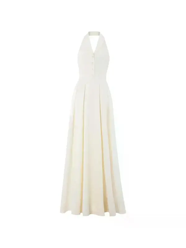 TEMPERLEY LONDON Elodie Halter Gown - Neutrals