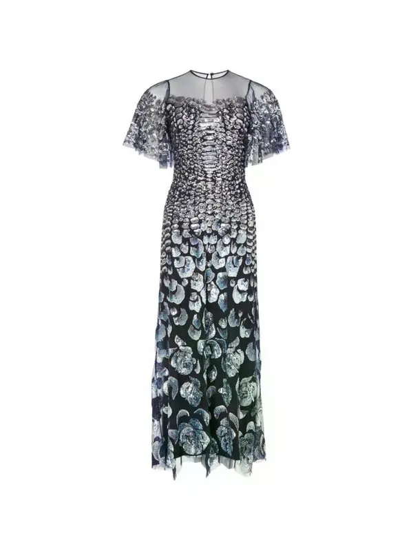 TEMPERLEY LONDON Piper Maxi Dress - Blue