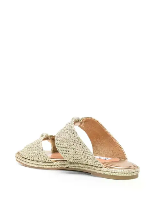 AQUAZZURA Smile Woven Espadrille Sandals