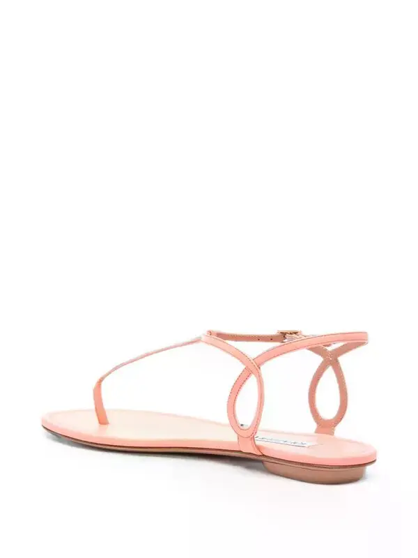 AQUAZZURA Sandals With Buckle-fastening Ankle Strap - Orange