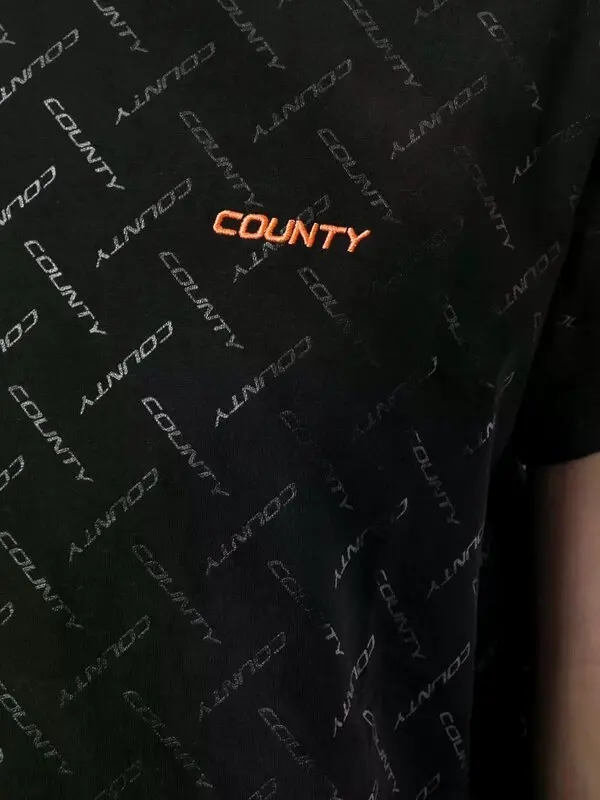 COUNTY OF MILAN All-over Logo Print T-shirt
