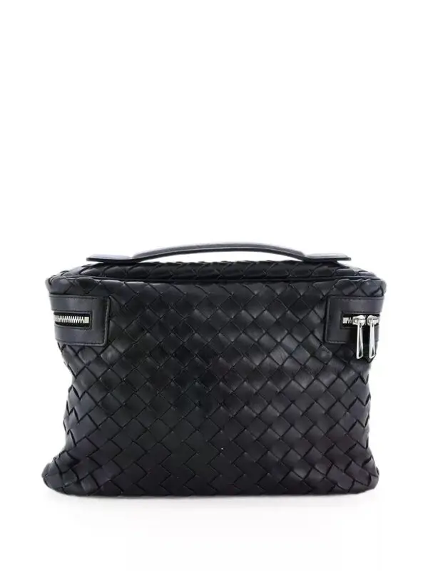 Bottega Veneta Vanity Case Intrecciato Leather Pouch