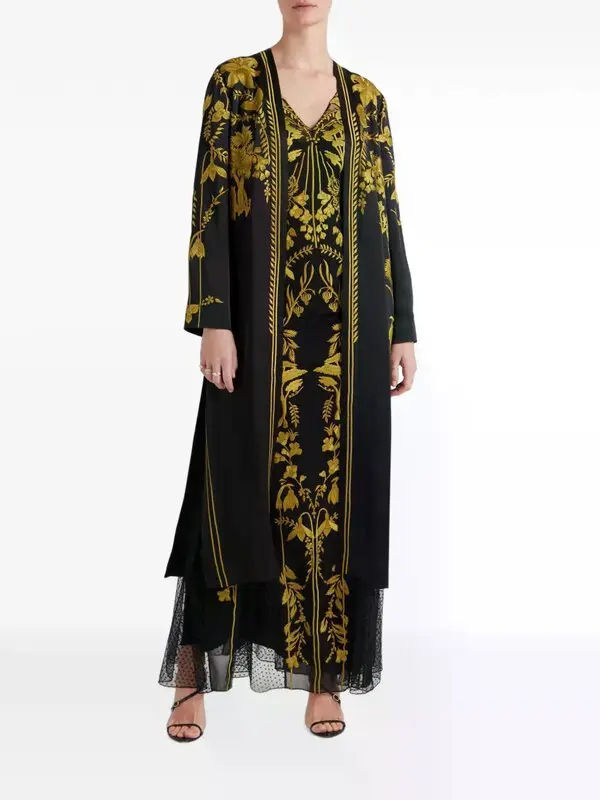 TEMPERLEY LONDON Thisbe Floral-embroidered Coat