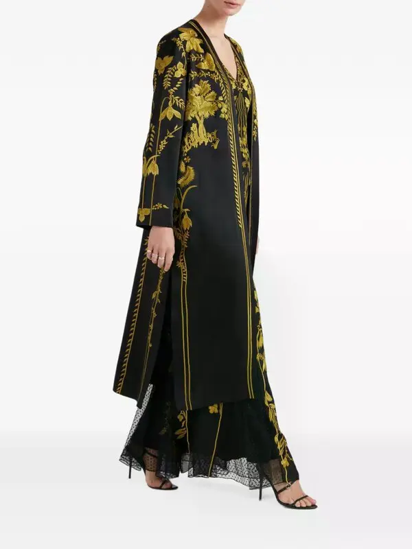 TEMPERLEY LONDON Thisbe Floral-embroidered Coat