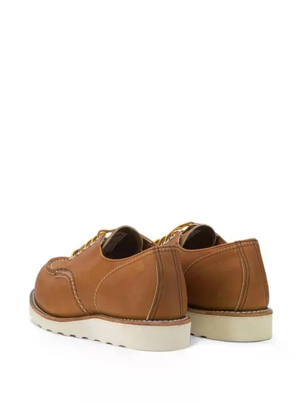Red Wing Moc Toe Lace-up Boat Shoes - Brown