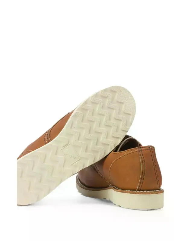 Red Wing Moc Toe Lace-up Boat Shoes - Brown