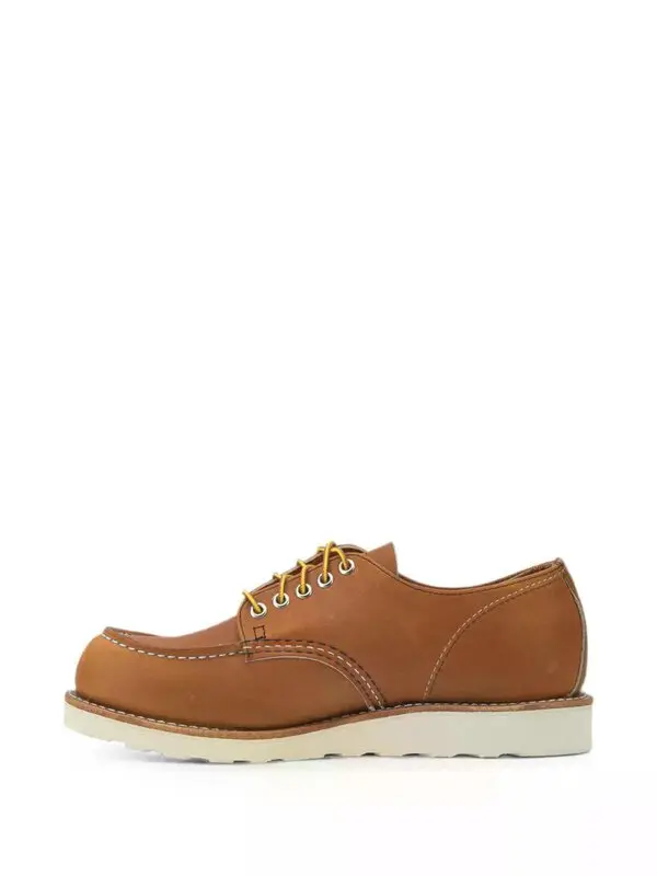 Red Wing Moc Toe Lace-up Boat Shoes - Brown