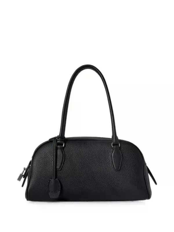 THE ROW Small India Grained-leather Tote Bag - Black