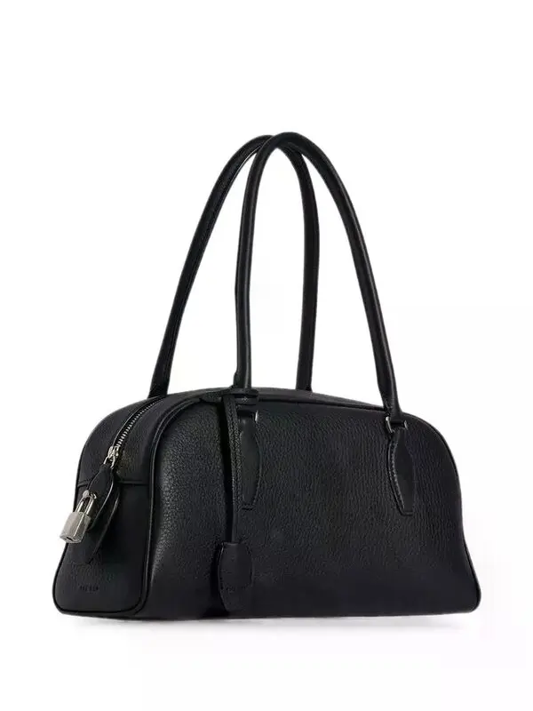 THE ROW Small India Grained-leather Tote Bag - Black
