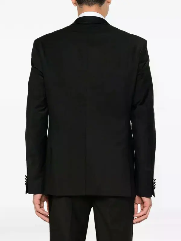 Karl Lagerfeld Satin-trim Buttoned Blazer